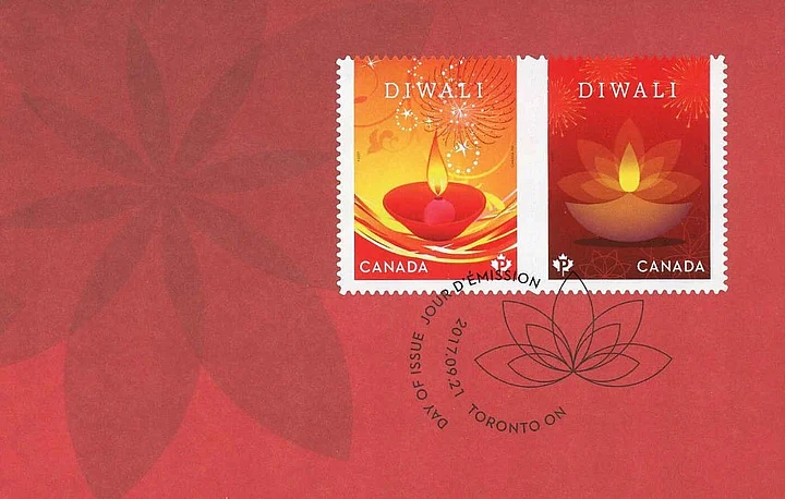 Canada Post Unveils New Diwali Stamp: Celebrating the Festival of Lights!