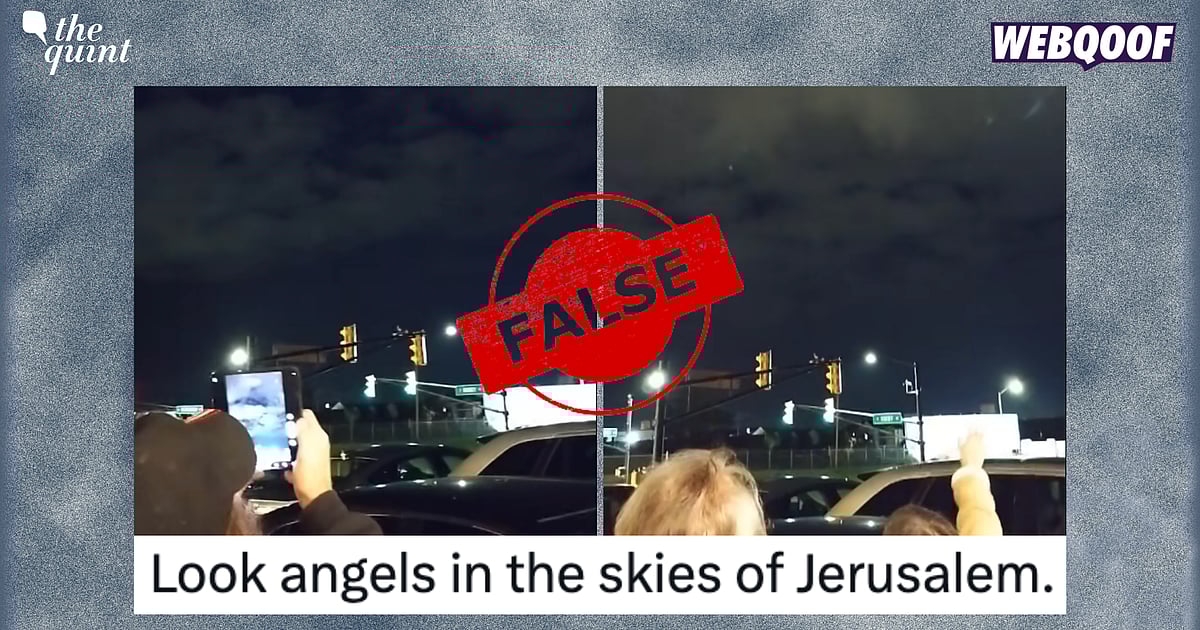 Fact-Check: Did People See Angels in the Sky in Jerusalem? No!