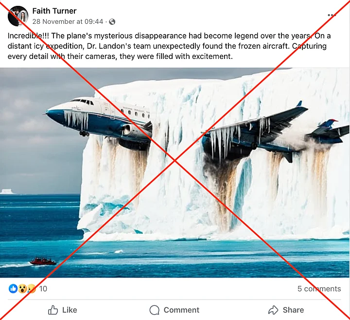 Fact-Check: Story of Dr Landon’s Research Team Finding Missing Aircraft ...