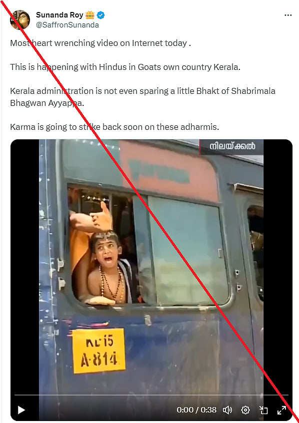 Fact-Check: Clip of Child Crying in a Bus in Kerala Viral Without ...