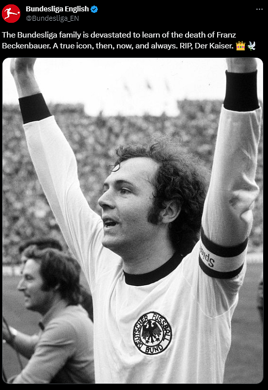 Franz Beckenbauer, Germany’s World Cup-Winning Football Icon, Passes ...