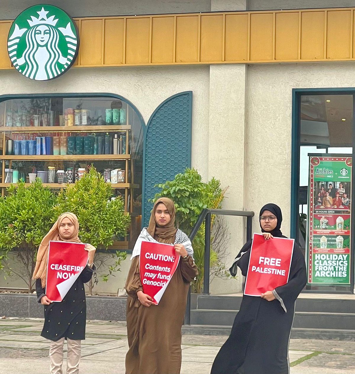 'Awareness on Palestine': 6 Students Held for Protesting at Starbucks ...