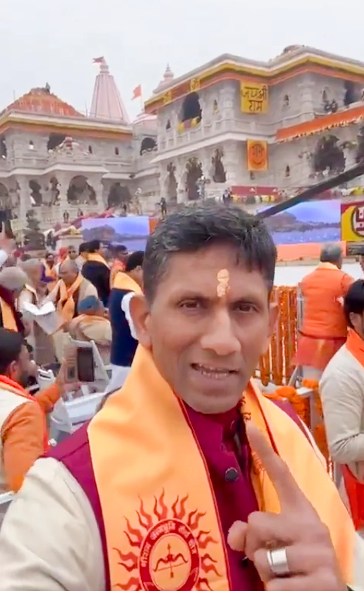 In Pics: Sachin, Saina, Kumble & Mithali Raj Attend Ram Mandir Inauguration