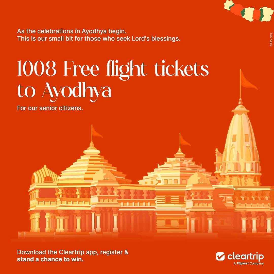 Cleartrip, a Flipkart Company's, Divine Destinations: 1008 Free Flights ...