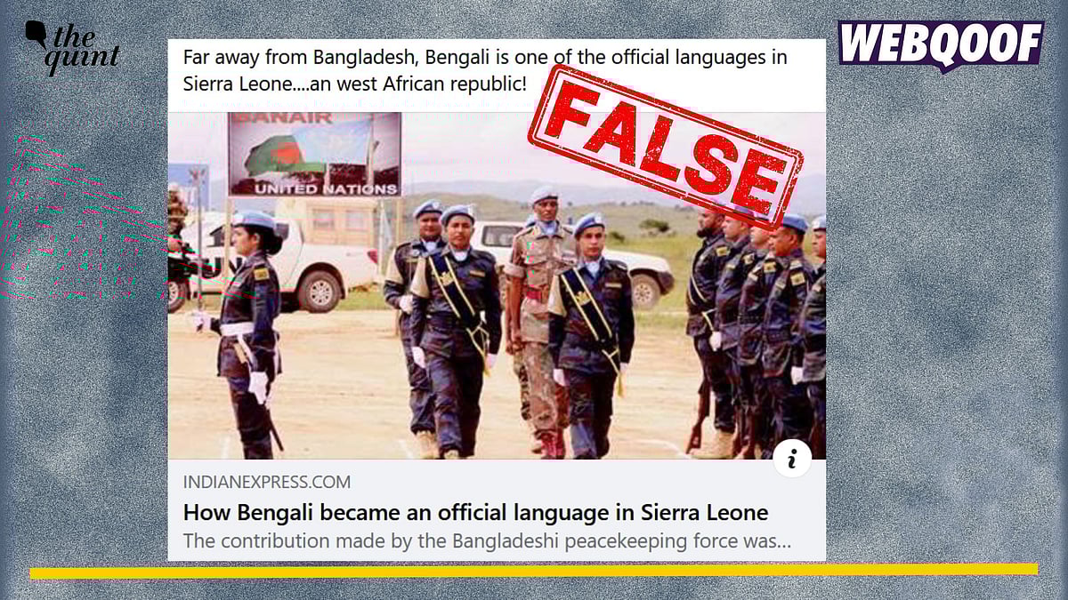 Fact-check | No, Bengali Is Not the Official Language of Sierra Leone