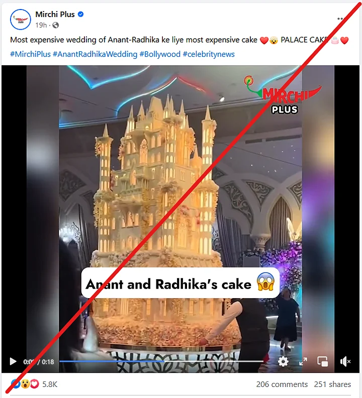 Fact-check | No, This Video of a Huge Castle Cake Is Not From Ambani ...