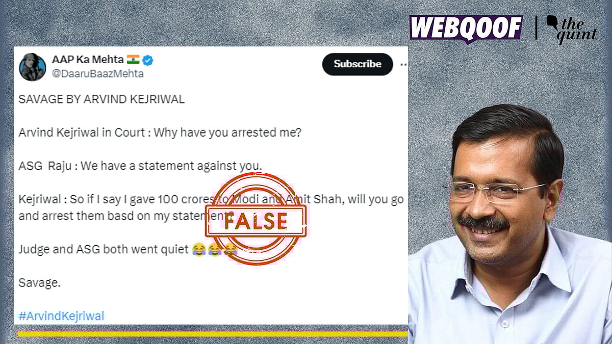 Fact-Check | This Exchange Between Delhi CM Arvind Kejriwal and ASG ...