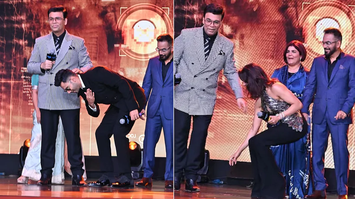Varun Dhawan & Samantha Ruth Prabhu Touch Karan Johar’s Feet In ... Varun Dhawan & Samantha Ruth Prabhu Touch Karan Johar’s Feet In ...