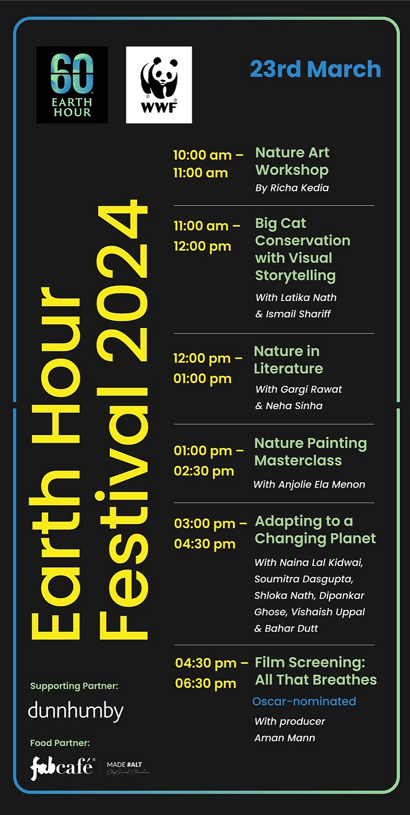 Earth Hour Festival 2024 by WWF India: Date, Time, Venue, Events ...