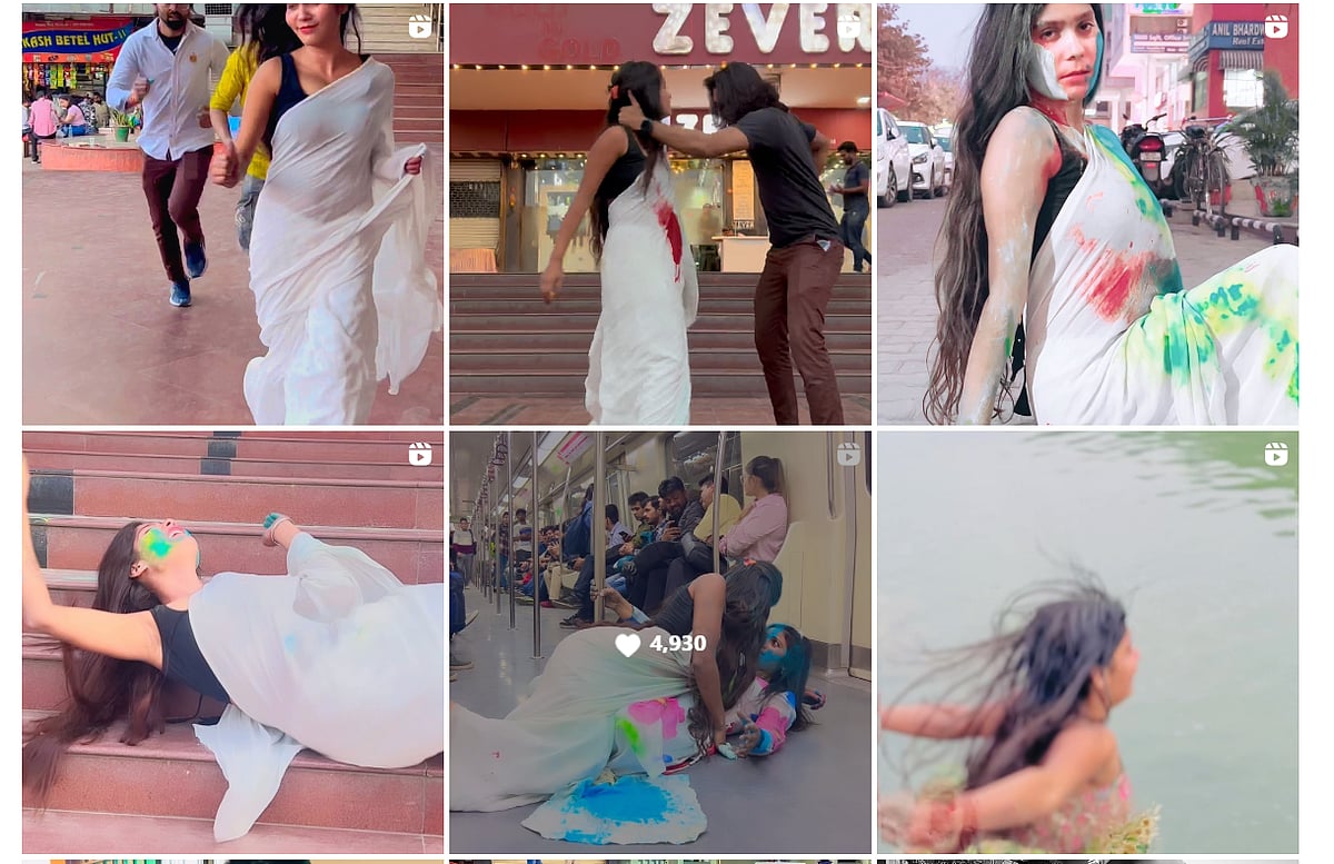 Fact-Check | Is This Video of Two Women Playing With Colours Inside Metro a Deepfake? No!