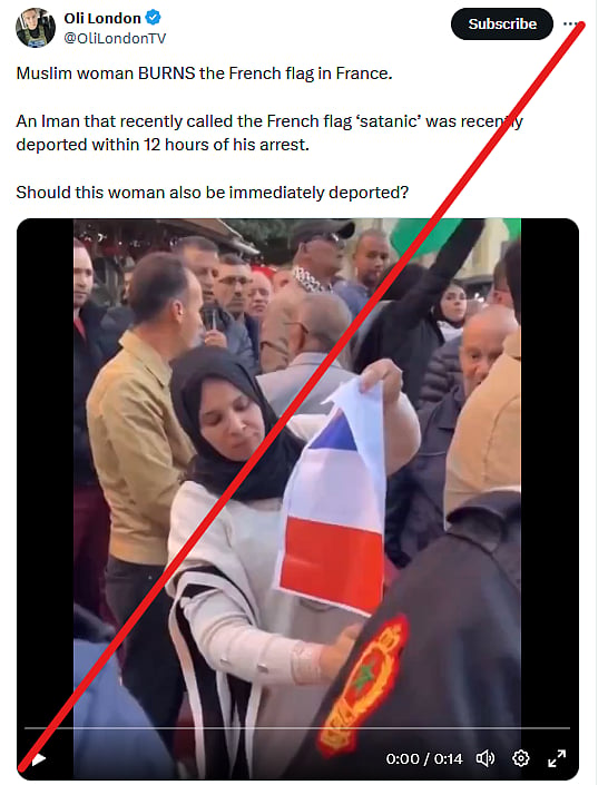 Fact-check | Video From Morocco of Woman Burning French Flag Falsely ...