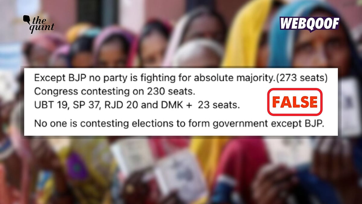 Fact-Check: Not Only BJP, Congress Is Also Contesting for a Majority in ...