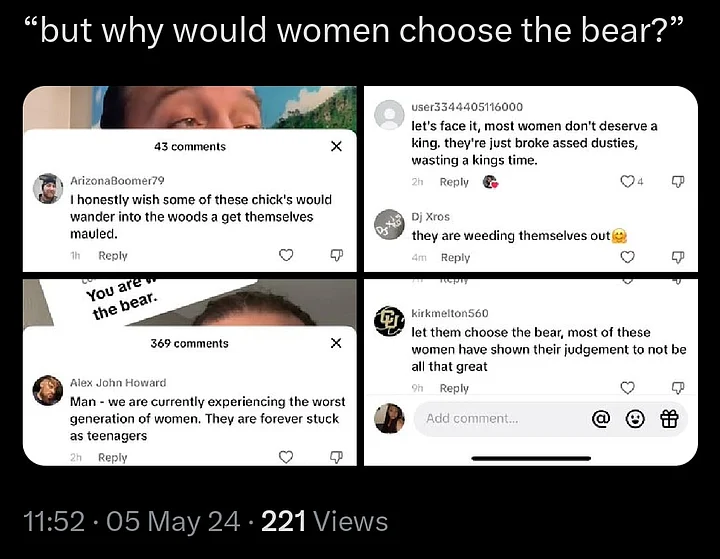 Women Are Choosing ‘Bears’ in a Viral ‘Bear vs Man’ Debate: What That Means
