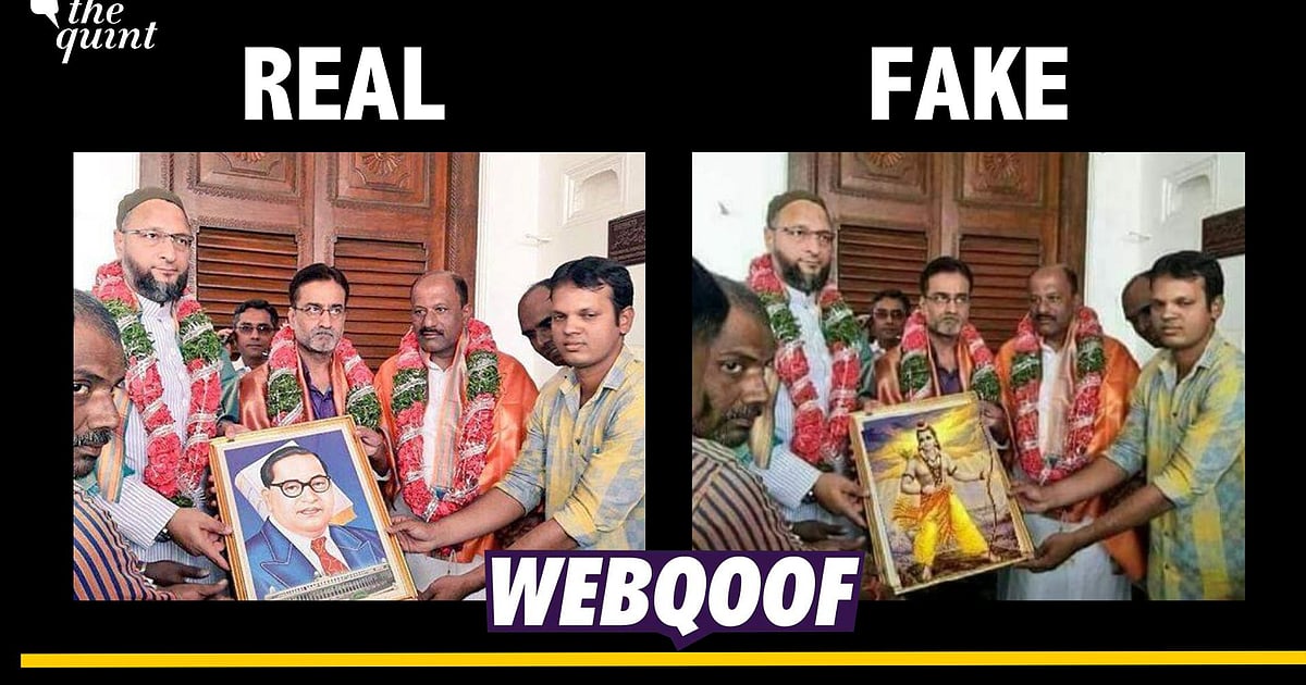 Fact-Check | Viral Image Showing Asaduddin Owaisi Holding Lord Ram's ...