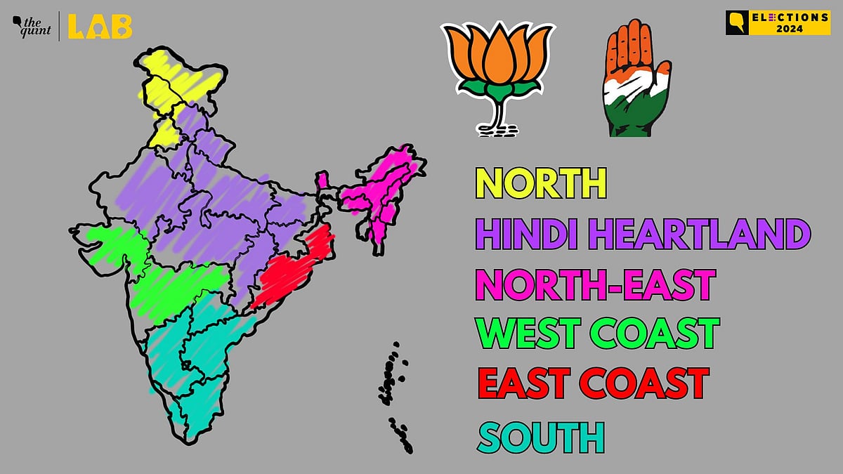 Infographic Data: Region-wise Seat Share of BJP and Congress in Lok ...