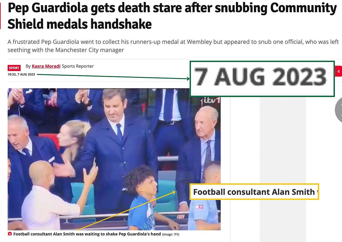 Fact-Check: Viral Video Does Not Show Pep Guardiola Ignoring ‘Israeli ...