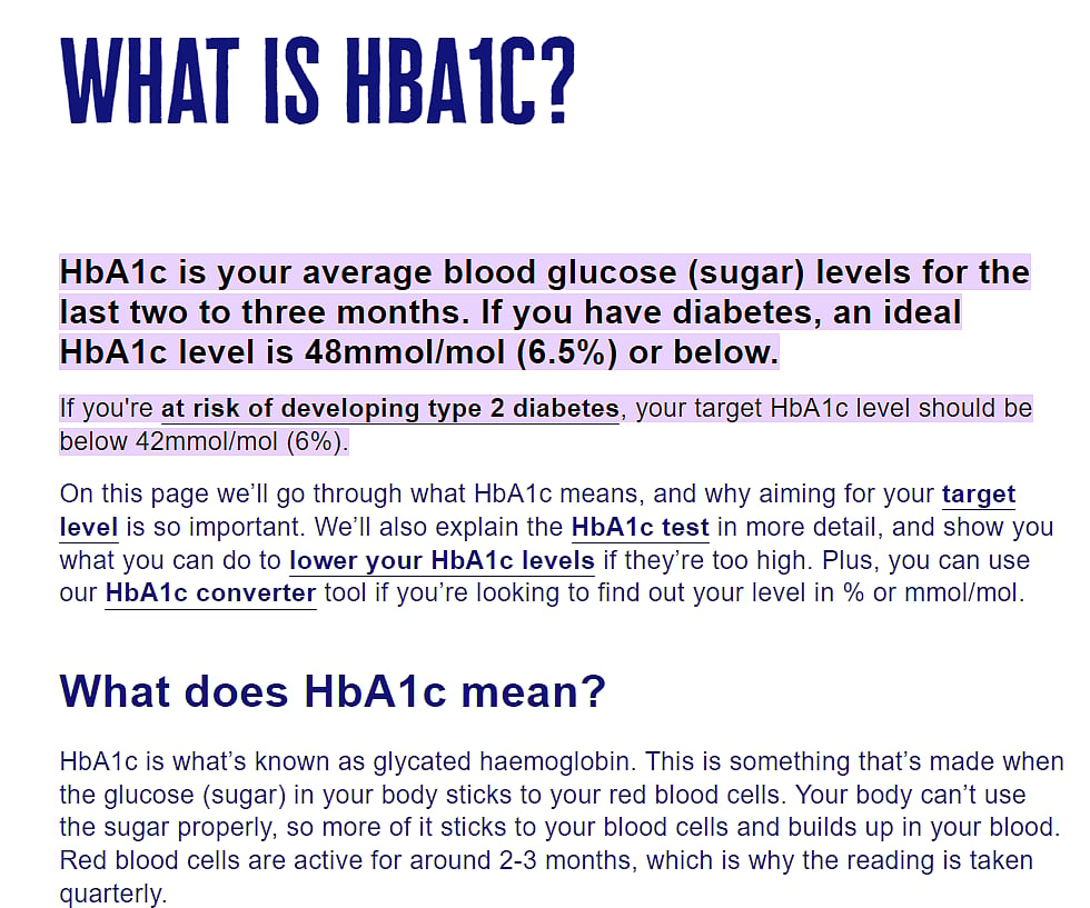 Fact-Check | No, US Doctors Haven’t Admitted That HbA1c Range Between 7 ...