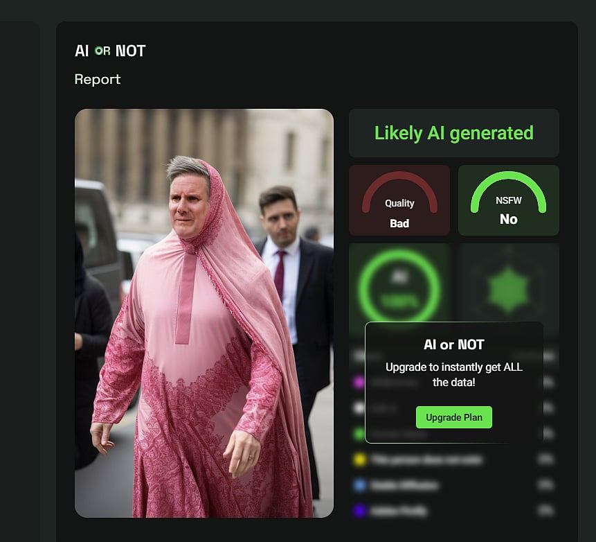 Fact-Check | This Image of UK PM Keir Starmer Is AI-Generated and Not Real
