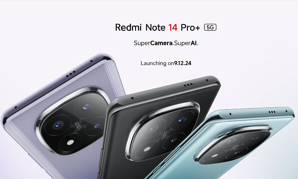 Xiaomi's Redmi Note 14 Pro Plus to Launch on 9 December 2024: Key Specifications Revealed