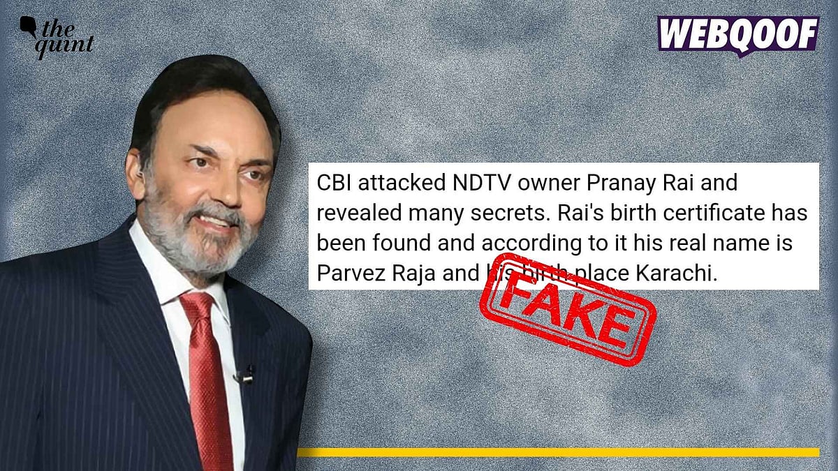 Fact-check | False Claims About Prannoy Roy's "Real Identity" Being a Muslim Resurfaces